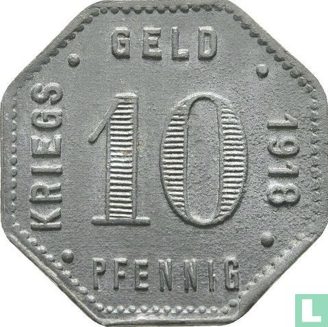 Mengen 10 pfennig 1918 (zinc) (1918) - Mengen - LastDodo
