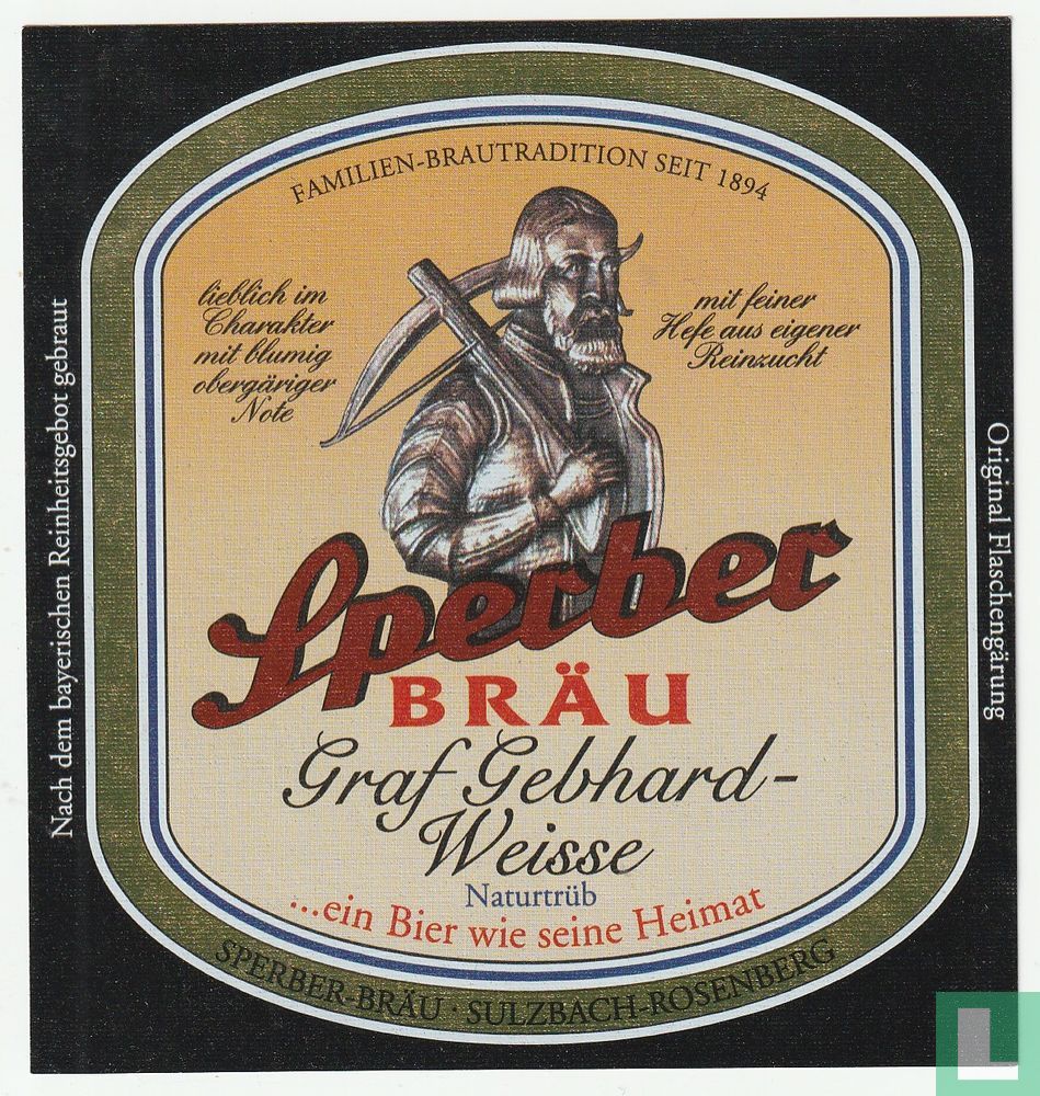 Sperber Graf Gebhard-Weisse - Sperber-Bräu, Sulzbach-Rosenberg - LastDodo