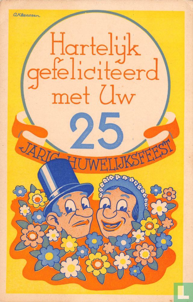 Hartelijk gefeliciteerd met Uw 25 jarig huwelijksfeest - Sparo (logo ...