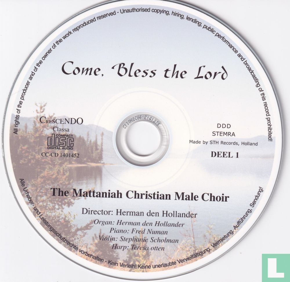 Come, bless the Lord CD 1401452 (2001) - 'Mattaniah' Christian Male ...