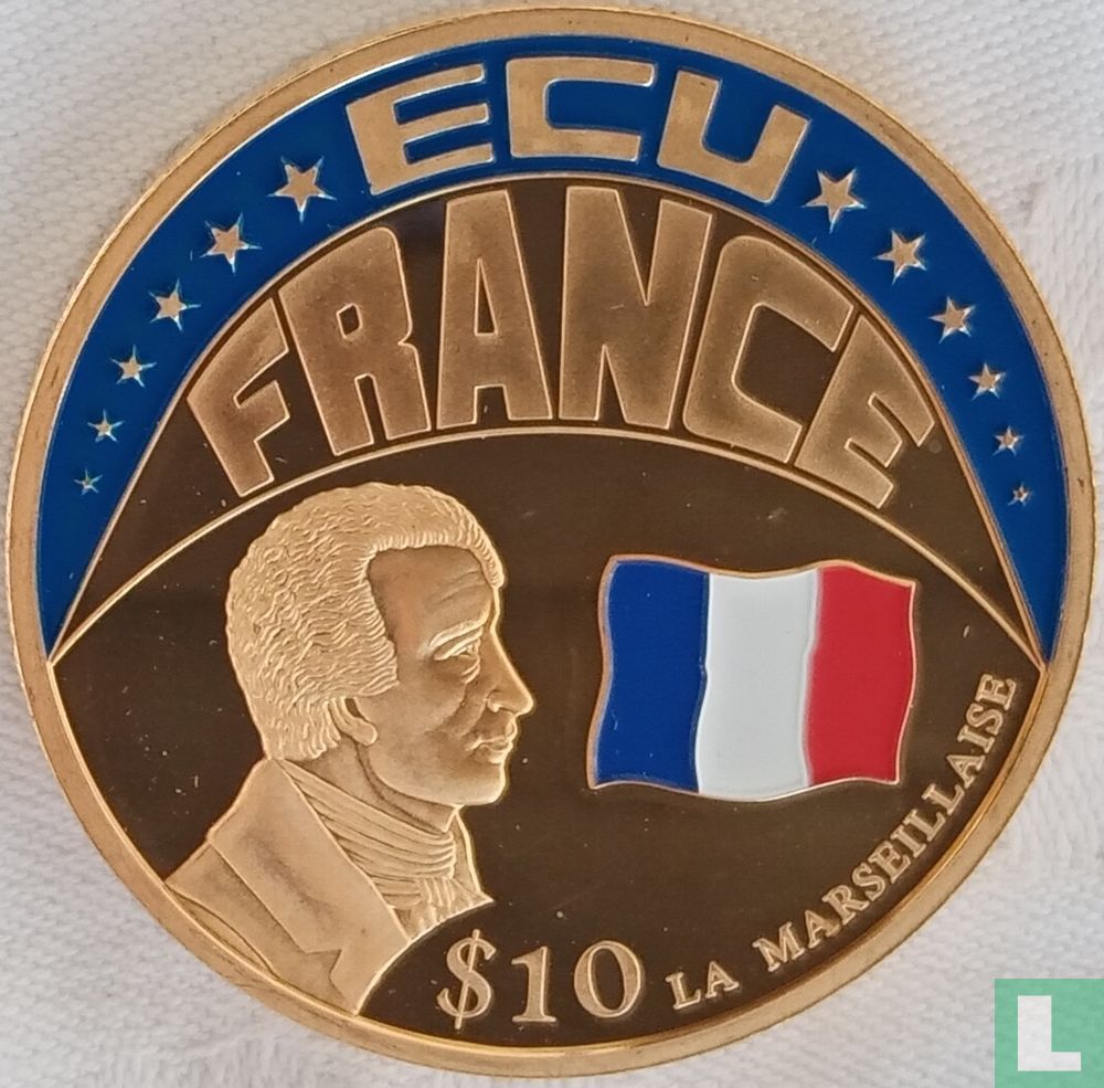 Liberia $ 10 2001 ECU France (2001) - Monnaie de fantaisie - LastDodo