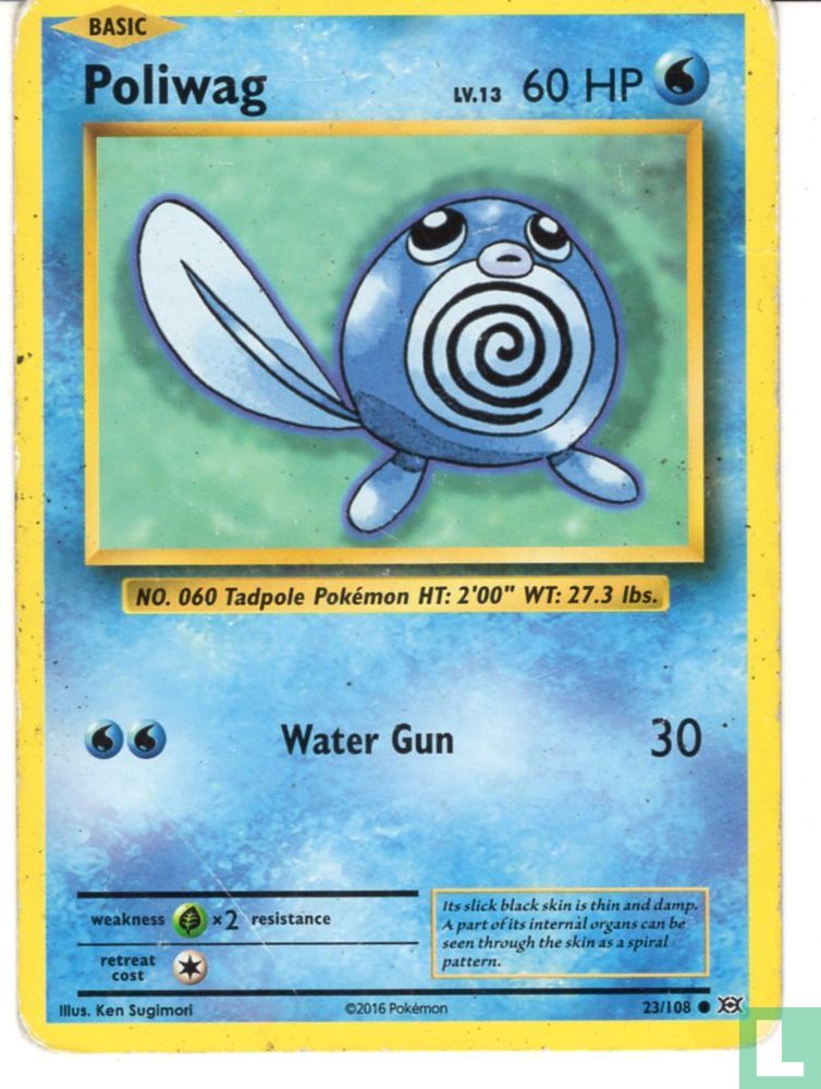 Poliwag 023/108 (2016) - English)2016) XY - Evolutions - LastDodo