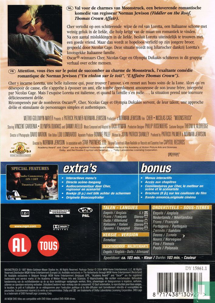 Moonstruck DVD (2004) - DVD - LastDodo
