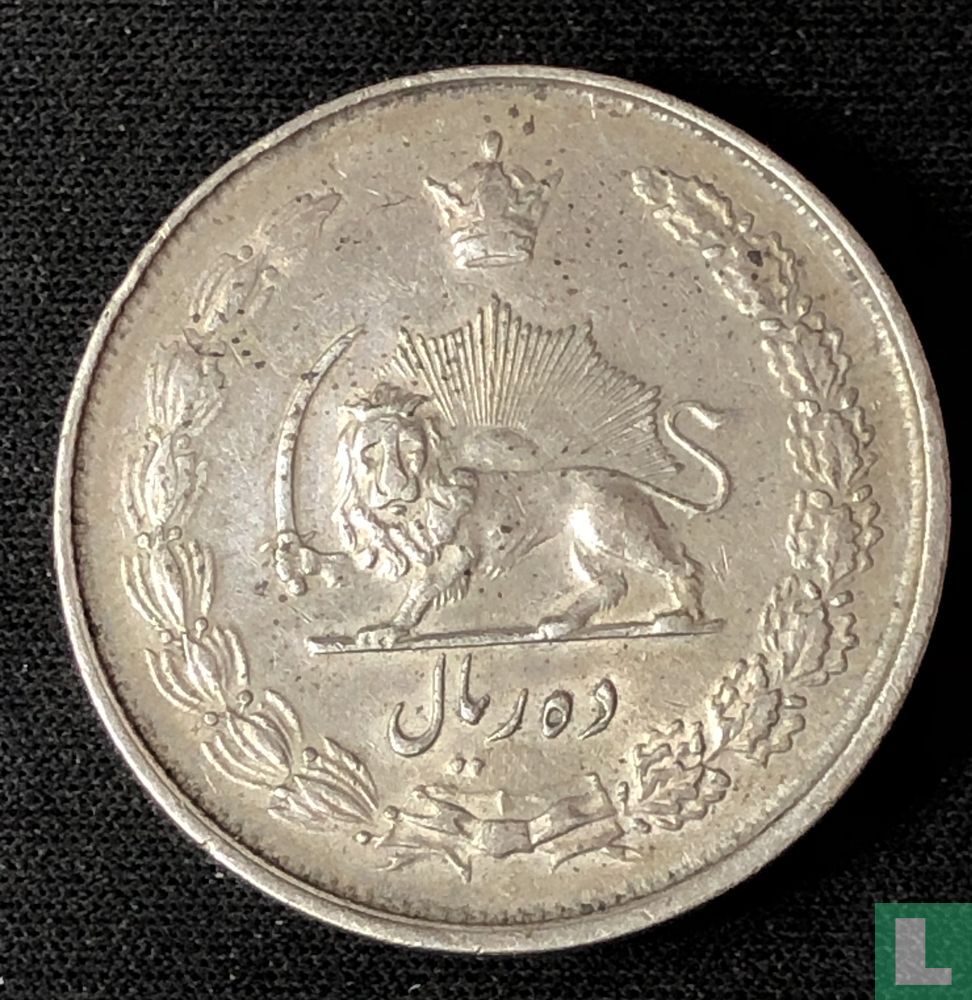 Iran 10 rial 1946 (SH1325) KM# 1146 (1946) - Iran - LastDodo