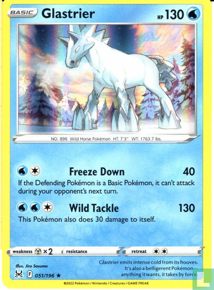 Glastrier [Holo] 051/196 (2022) - English)2022) Sword & Shield - Lost Origin - LastDodo