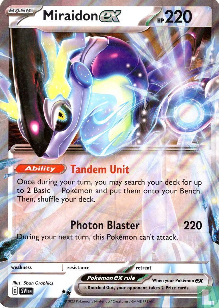 Miraidon EX (2023) - English)1998-2xxx) Promo - All Sets - Jumbo - LastDodo