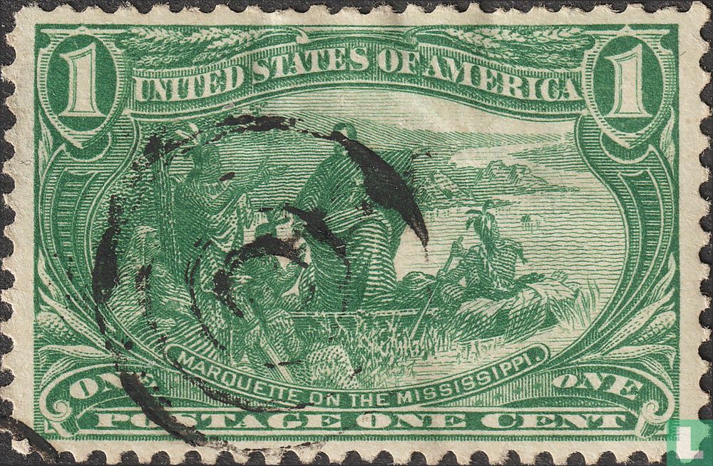 Jacques Marquette aan de Mississippi 1 (1898) - Verenigde Staten van ...