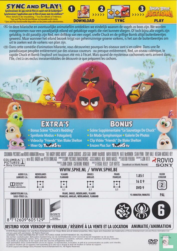 The Angry Birds Movie DVD (2016) - DVD - LastDodo