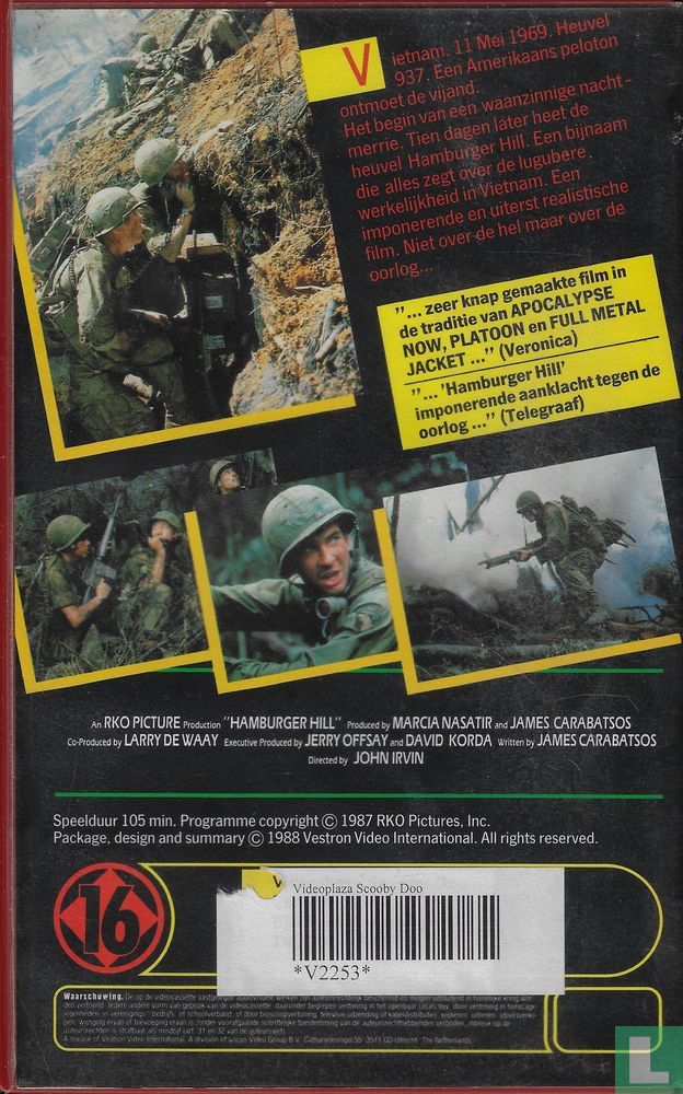 Hamburger Hill VHS - VHS video tape - LastDodo