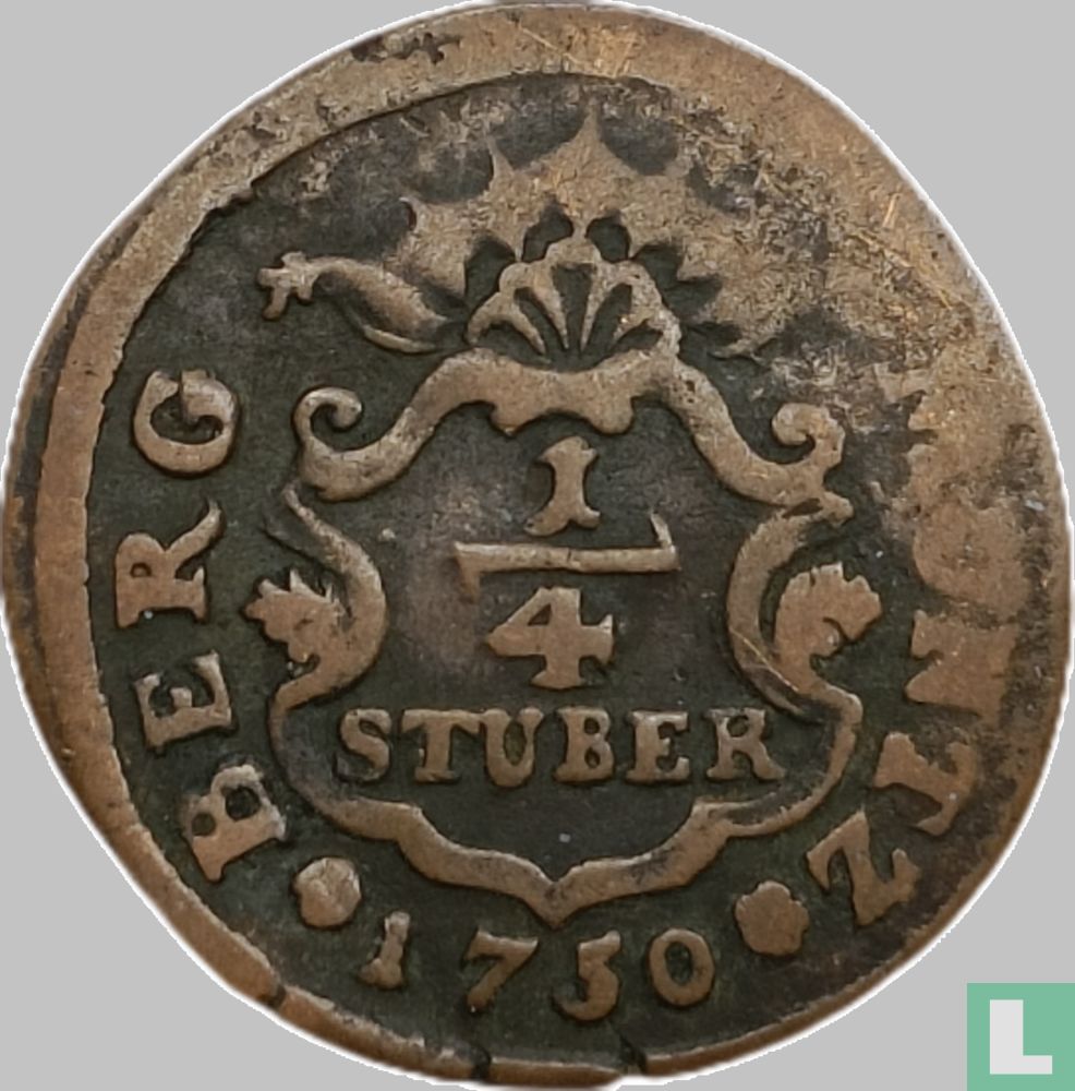 Wied-Neuwied ¼ stüber 1750 (type 2) KM# 7 (1750) - Wied-Neuwied - LastDodo
