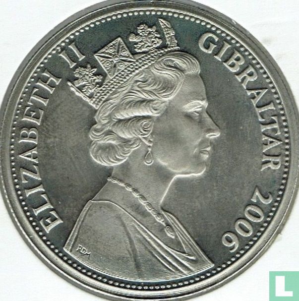 Gibraltar 1 crown 2006 "80th Birthday of Queen Elizabeth II - Princess ...