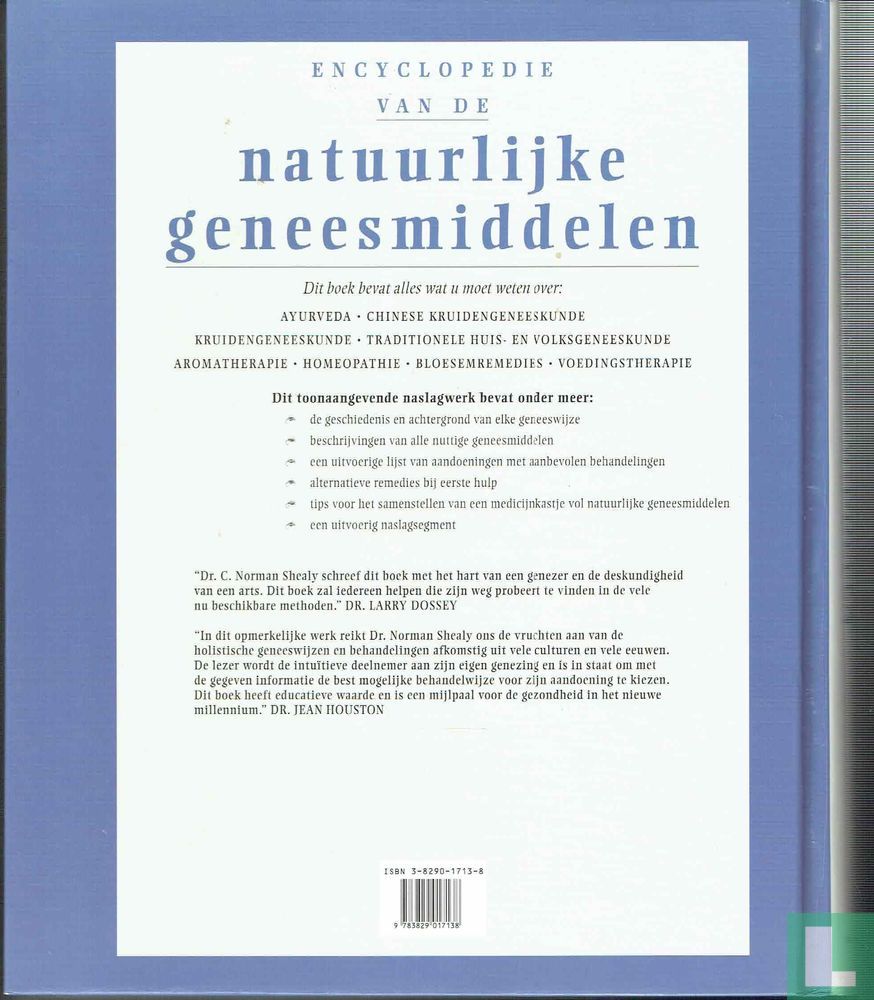 Encyclopedie van de natuurlijke geneesmiddel (1999) - Shealy, Norman C ...