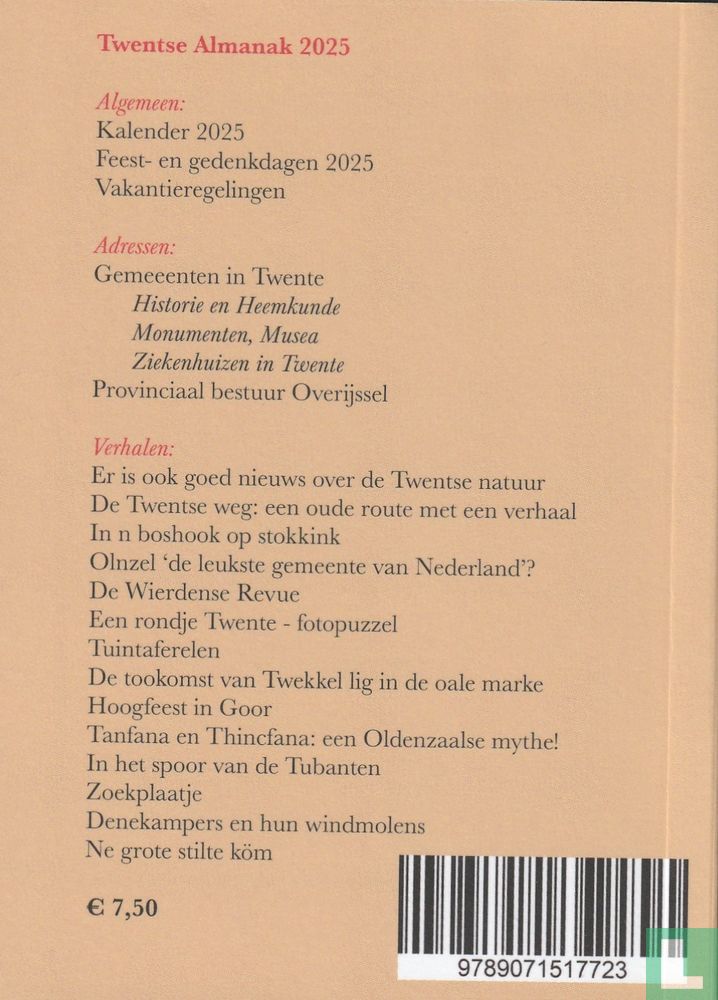 Twentse Almanak 2025 146 (2024) - Bank, André - LastDodo