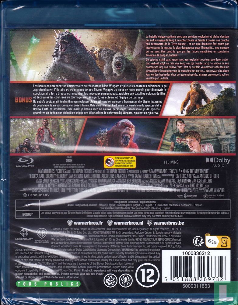 Godzilla x Kong: The New Empire / Le Nouvel Empire Blu (2024) - Blu-ray - LastDodo