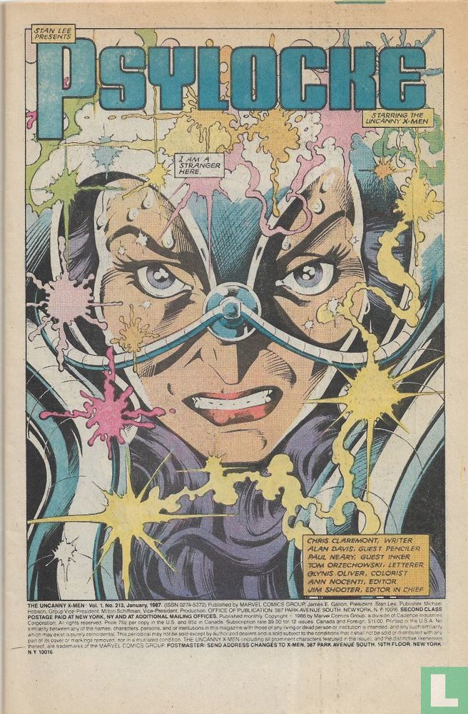 The Uncanny X-Men 213 213 a (1987) - Mutant Massacre - LastDodo