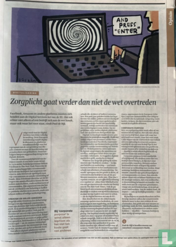 Zorgplicht gaat verder dan niet de wet overtreden (2024) - Het ...