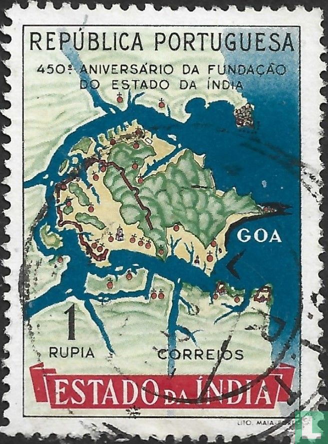 Kaart van Goa 1 (1956) - Portugees-Indië - LastDodo