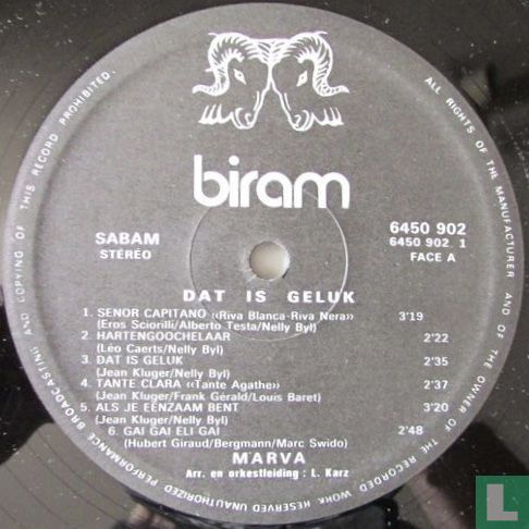 Dat is geluk LP 6450 902 (1971) - Mollet, Marva - LastDodo