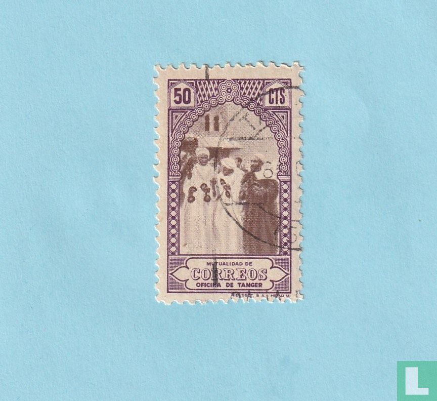 Telegraph stamp 50 (1946) - Tangier - Spanish post office - LastDodo