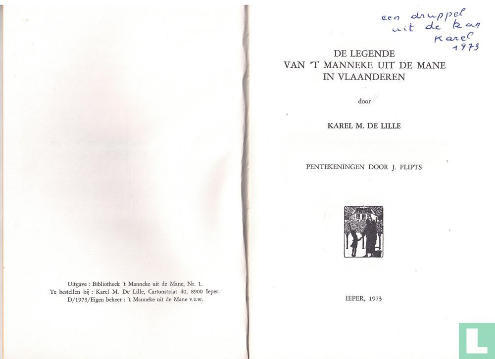 De legende van 't Manneke uit de Mane in Vlaanderen 1 (1973) - Lille ...