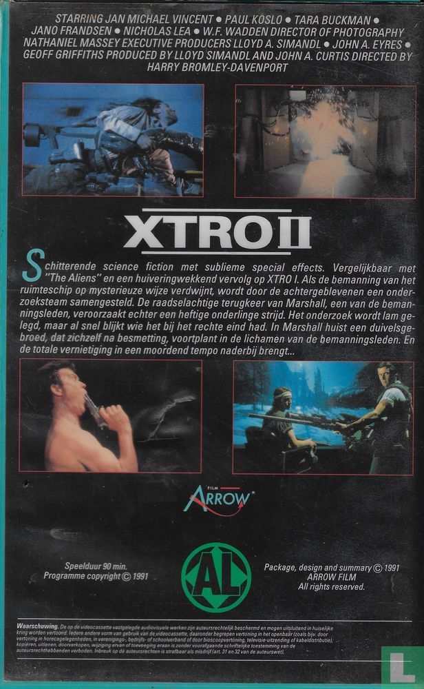 Xtro II VHS 2 (1991) - VHS video tape - LastDodo