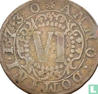 Waldeck 6 pfennig 1730 KM# 173 (1730) - Waldeck - LastDodo