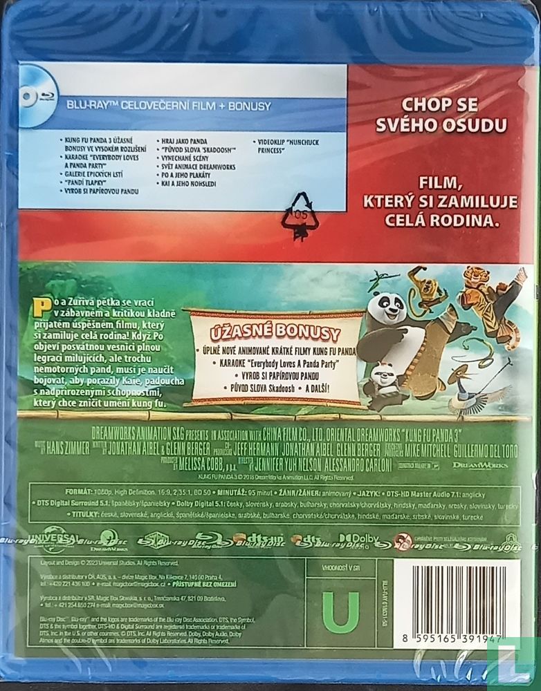 Kung Fu Panda 3 Blu 3 (2016) - Blu-ray - LastDodo