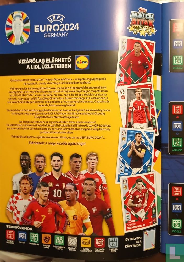Match Attax All-Stars UEFA Euro2024 Germany Kártyagyűjtő album (2024 ...
