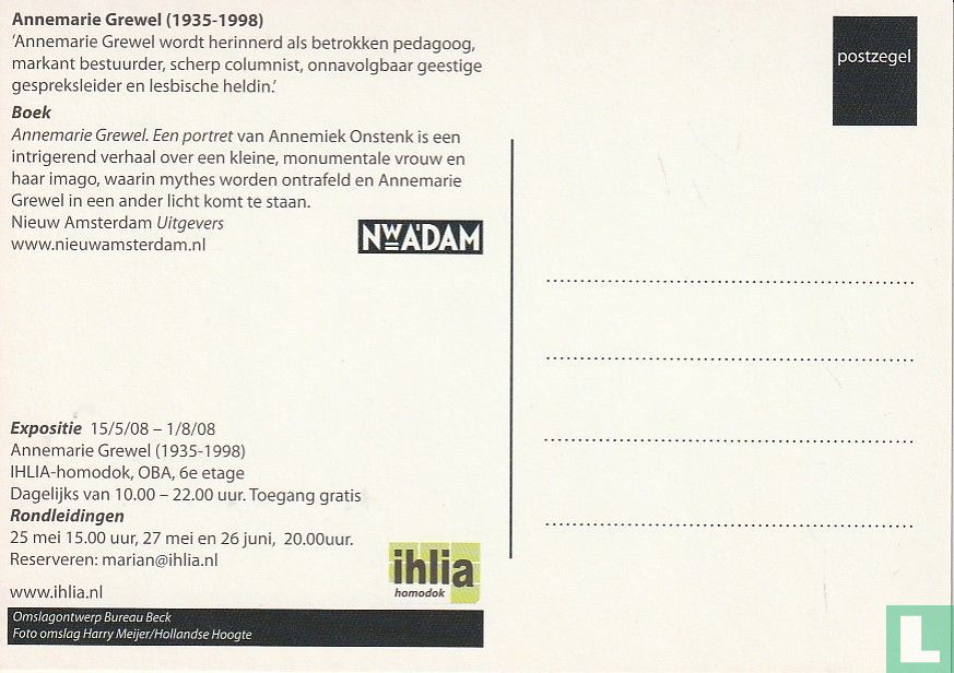 BO08-027 - Annemiek Onstenk - Annemarie Grewel - Nw A'dam - LastDodo