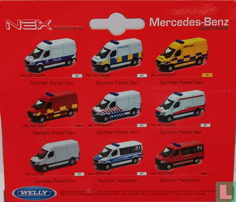 Mercedes-Benz Sprinter Panel Van 43730 - Welly - LastDodo