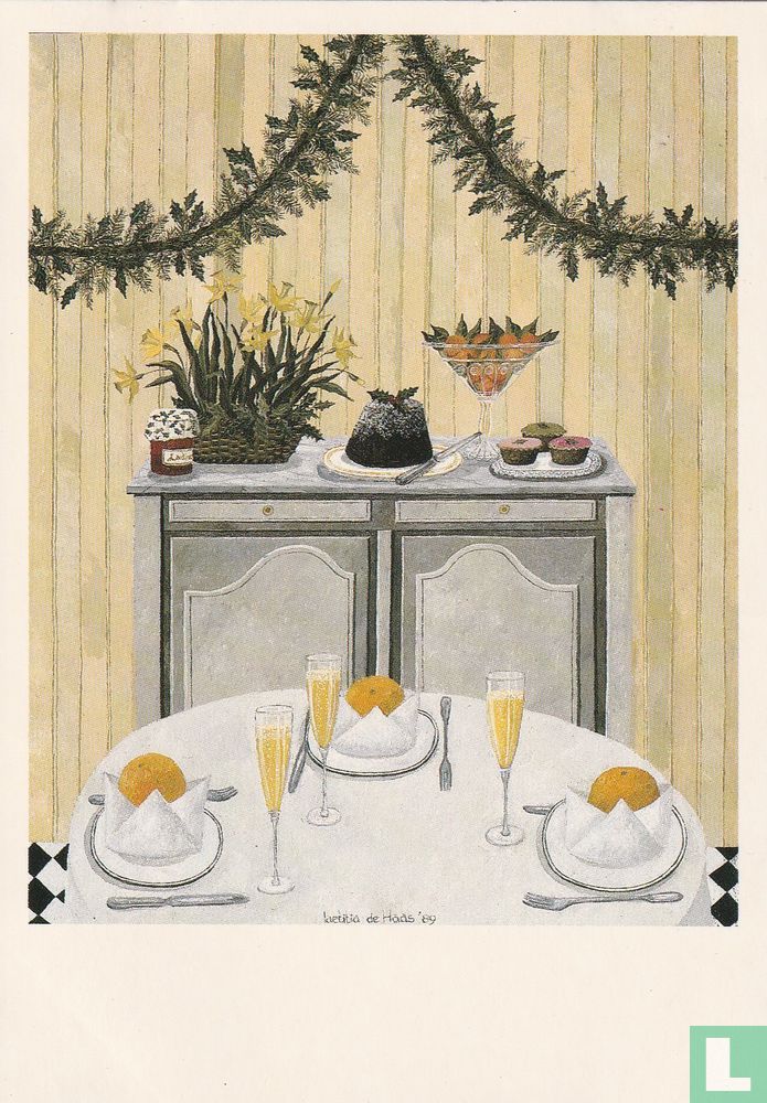 1990-1-4 Gedekte tafel (1990) - Stichting Kinderpostzegels Nederland - LastDodo