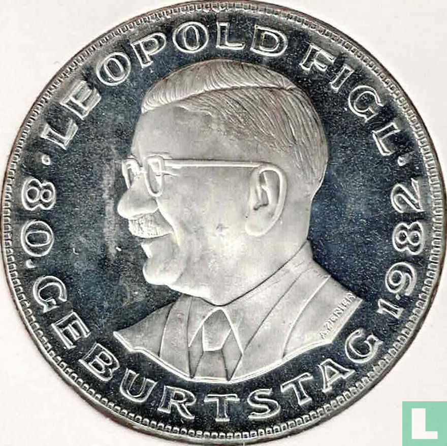Austria 500 schilling 1982 "80th Anniversary Birth of Leopold Figl" KM ...