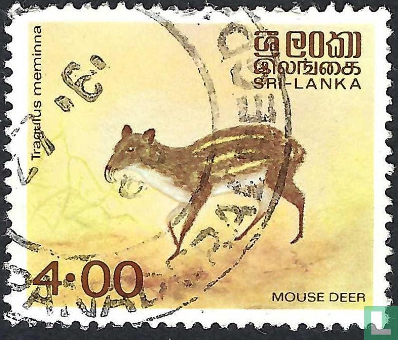 Mouse deer 4.00 (1993) - Sri Lanka - LastDodo