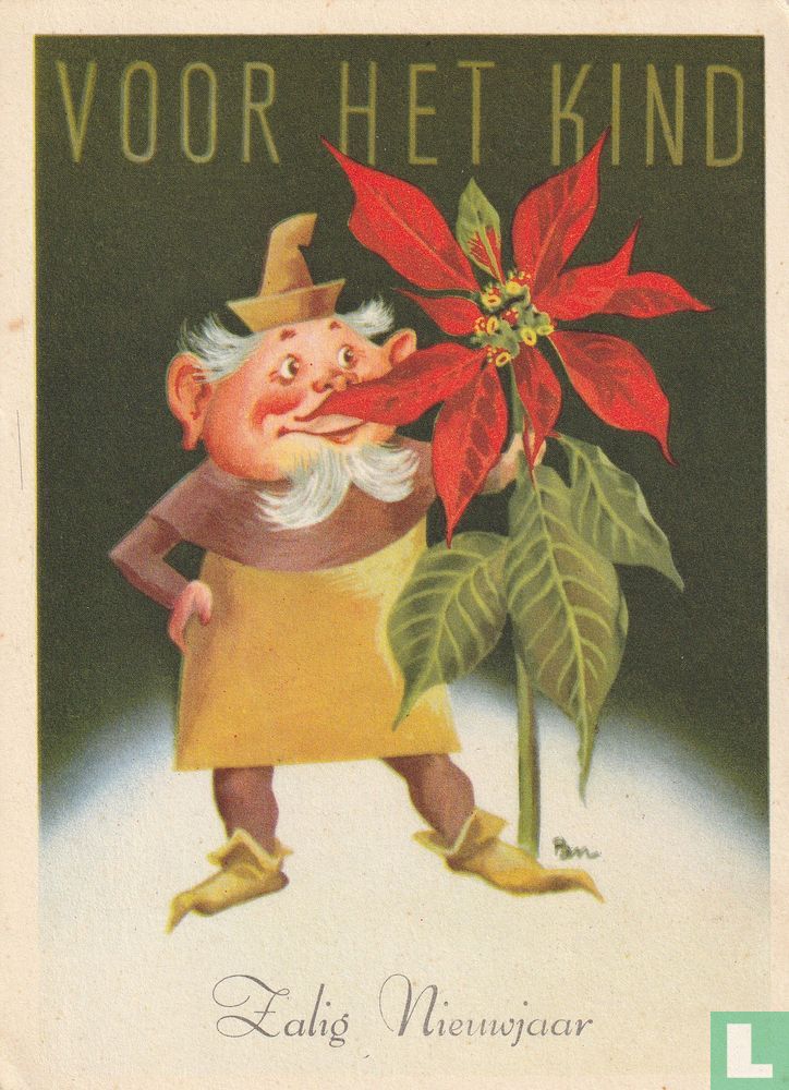 1951-5-3 kabouter met kerstster (1951) - Nederlands Comite voor ...