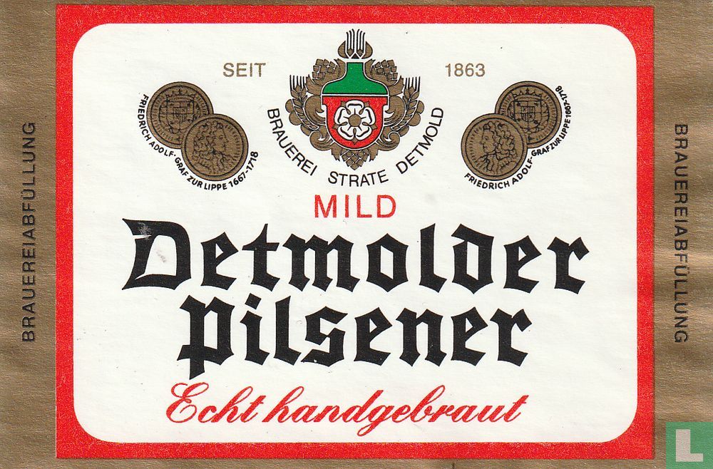 Detmolder Pilsener Mild - Strate Detmold, Detmold - LastDodo