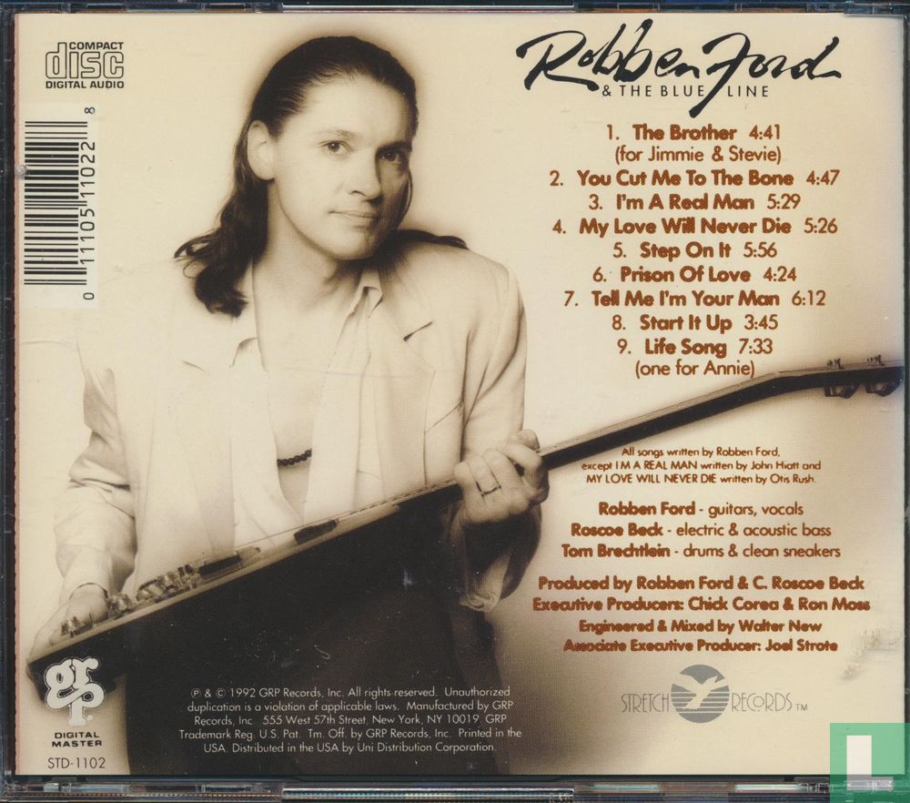Robben Ford & The Blue Line CD STD-1102 (1992) - Blue Line, The - LastDodo