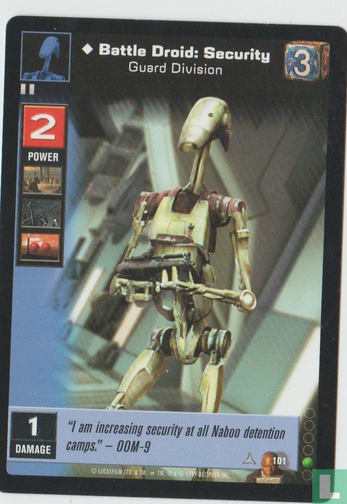 Battle Droid: Security, Guard Division 101 (1999) - The Jedi Council ...