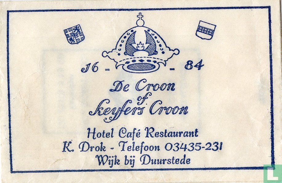 De Croon of Keyfers Croon Hotel Café Restaurant - Bag - LastDodo