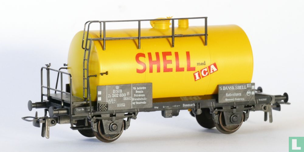 Ketelwagen DSB "SHELL med ICA" LokoDan 1/02 (2002) - Klein Modellbahn ...