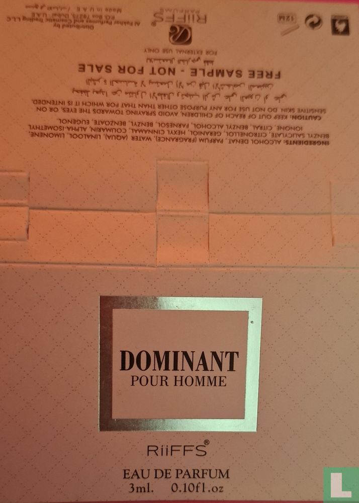 Dominant eau de parfum pour homme 3 ml (2025) - Riiffs - LastDodo