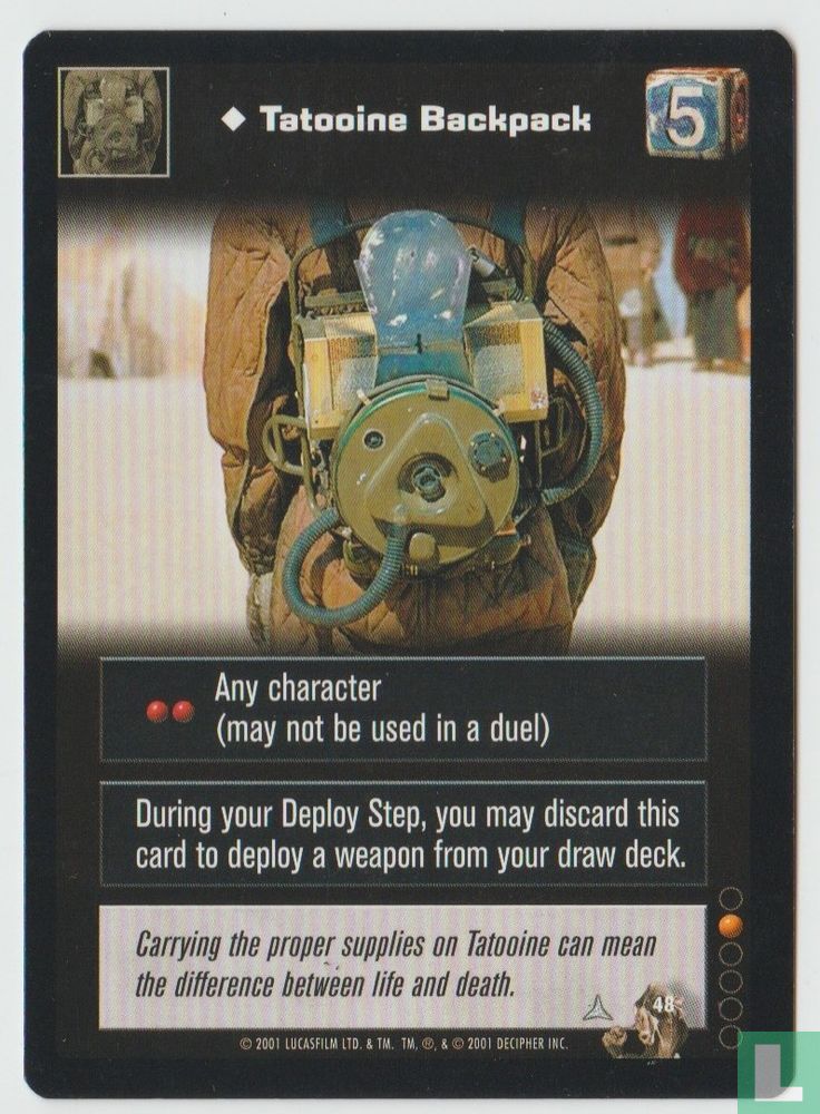 Tatooine Backpak 48 (2001) - Boonta Eve Podrace - LastDodo