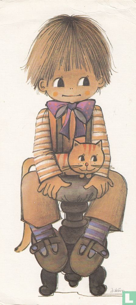 Kinderkaart jongen - kurkje - poes 36061 - Lannoo (logo) - LastDodo
