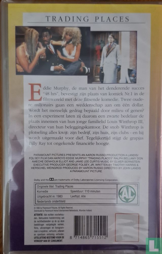 Trading Places VHS (1983) - VHS videoband - LastDodo