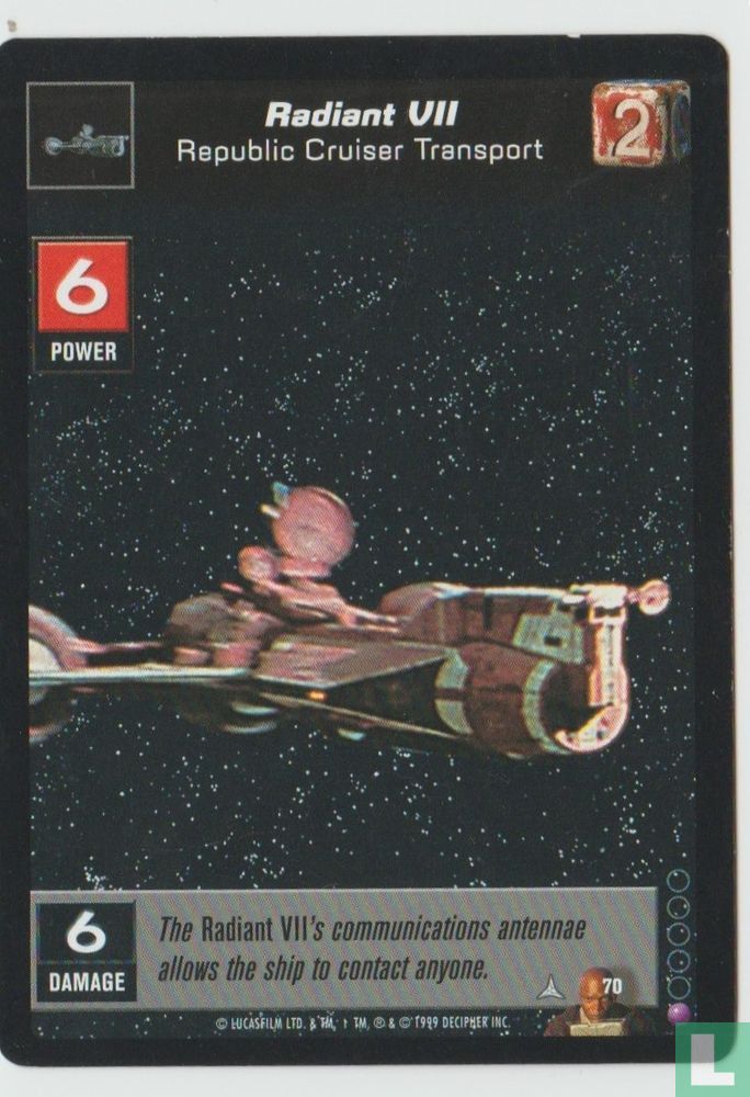 Radiant VII, Republic Cruise Transport 70 (1999) - The Jedi Council ...