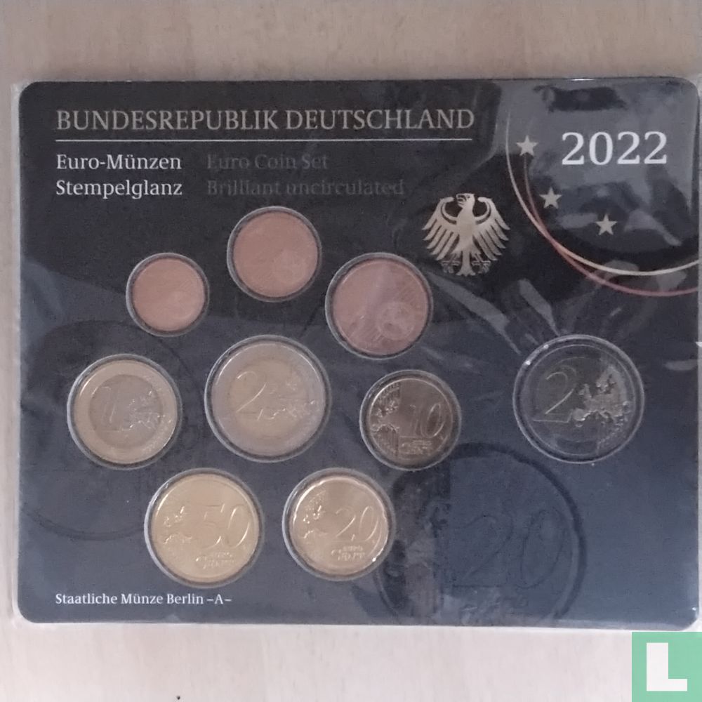 Duitsland jaarset 2022 (A) KM# MS (2022) - Duitsland - LastDodo