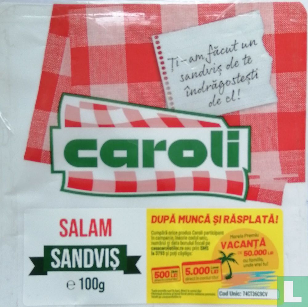 Caroli - Salam Sandviș - Salami Sandwich - S.C. Caroli Food Group S.R.L ...