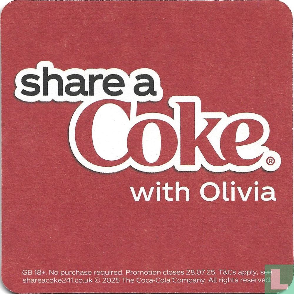 Share a Coke with Olivia (2025) - Vereinigtes Königreich - LastDodo
