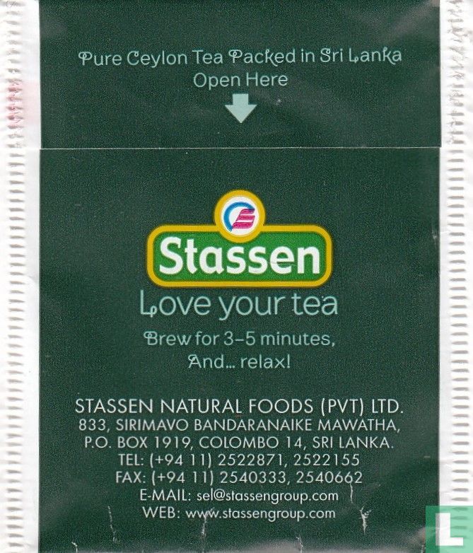 Ceylon Organic Tea - Stassen - LastDodo