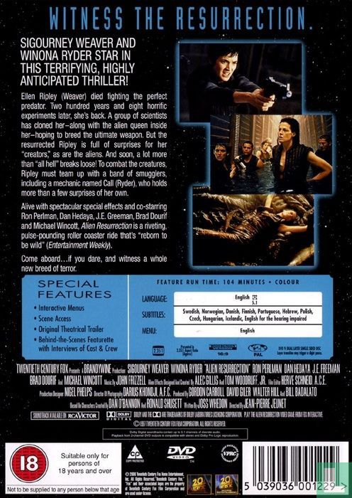 Alien: Resurrection DVD (2000) - DVD - LastDodo