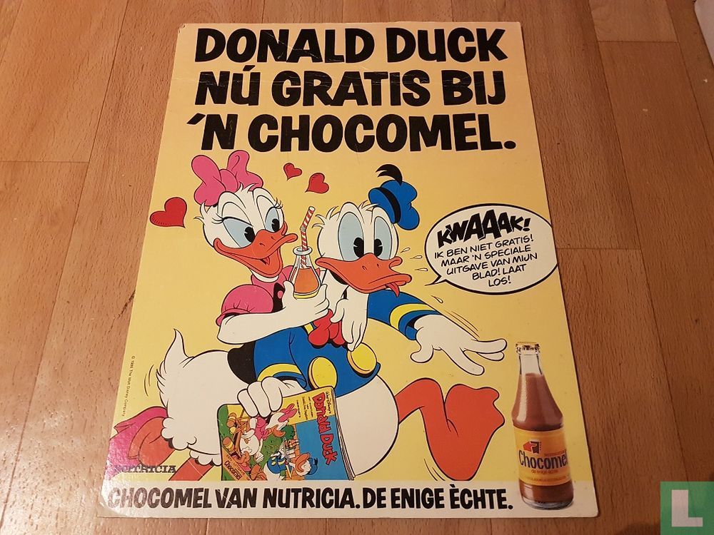 Donald Duck now free with Chocomel (1986) - Nutricia - LastDodo